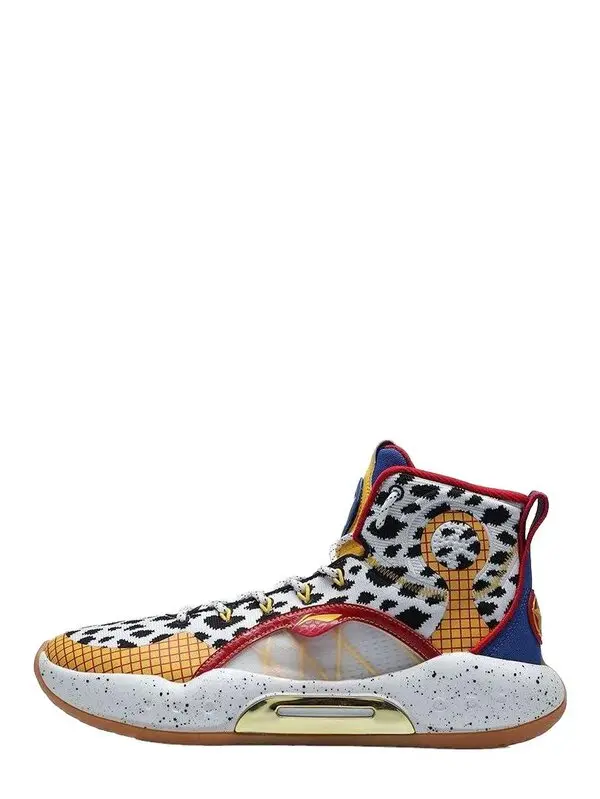 LI-NING X Disney High-top Sneakers - Standard White/yellow/blue