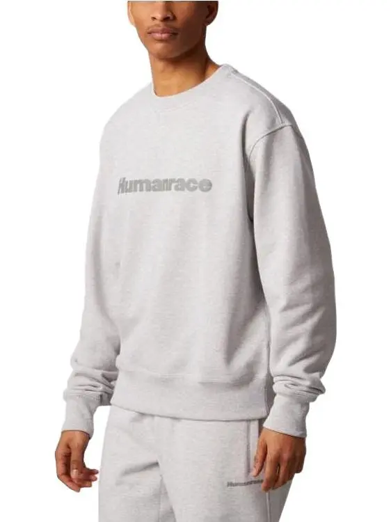 Adidas X Pharrell Humanrace Logo Sweatshirt - Heather Grey
