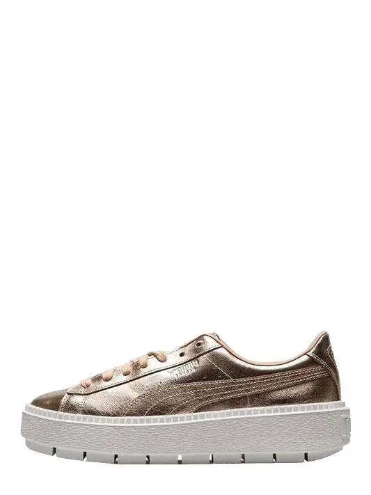 PUMA Basket Platform Trace Luxe Sneakers - Gold