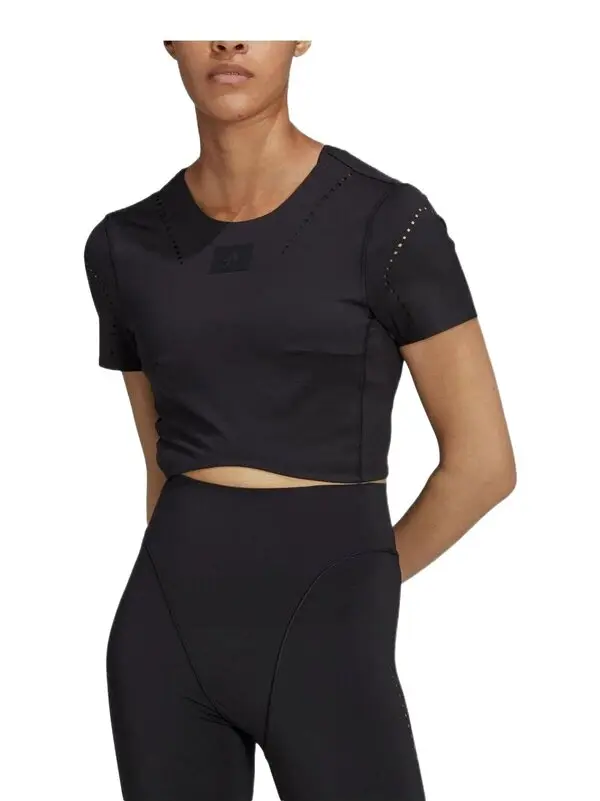 Adidas Solid Active Crop Top - Black