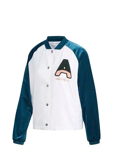 Adidas Neo Letter Printing Jacket - White