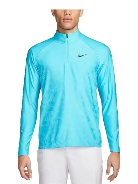 Nike Dri-fit Adv Tour Golf 1/2-zip Jacket - Blue