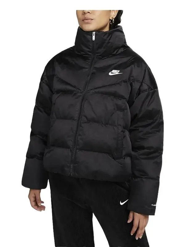 Nike Therma-fit City Series Synthetic Fill Shine Jacket - Black/multi-color