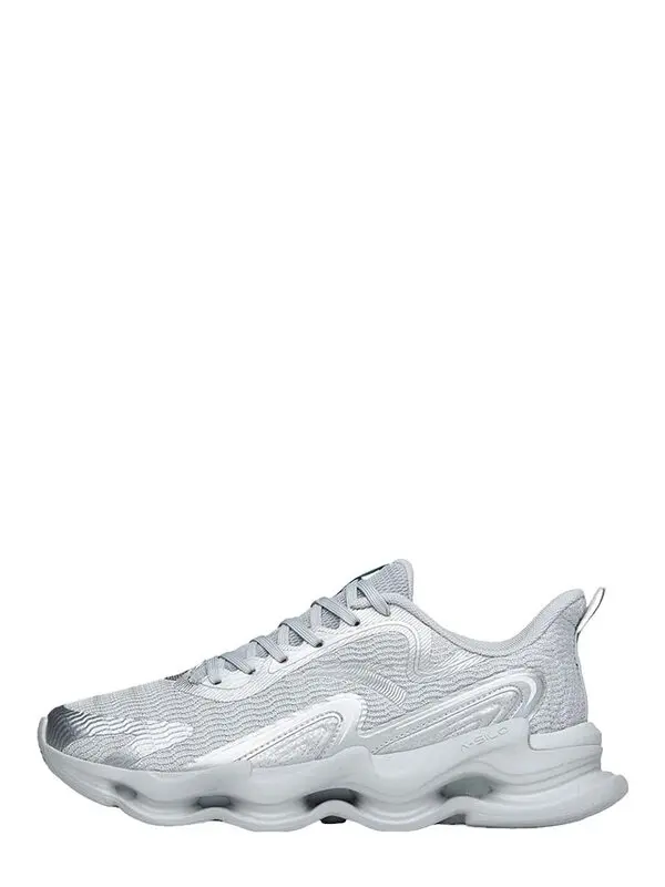 ANTA Silver Grey" Athletic Sneakers - Silver/grey