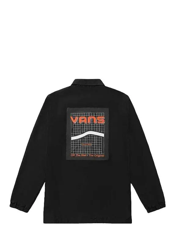 VANS Long Sleeve Jacket With Back Print - Black