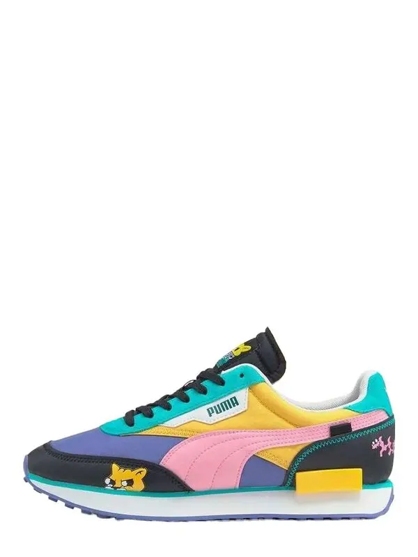 PUMA Future Rider "solar Power" Sneakers - Black/green/pink
