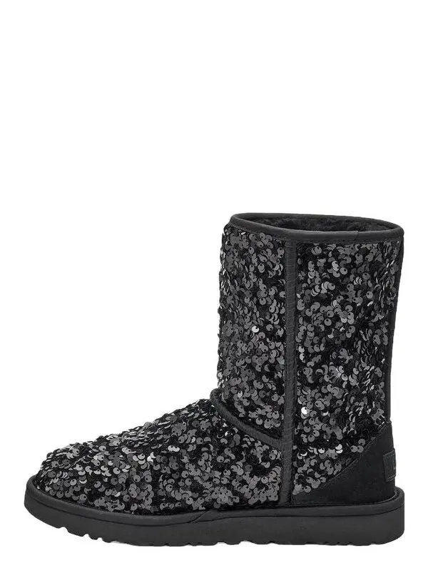 UGG Classic Short Sequin Boots - Black