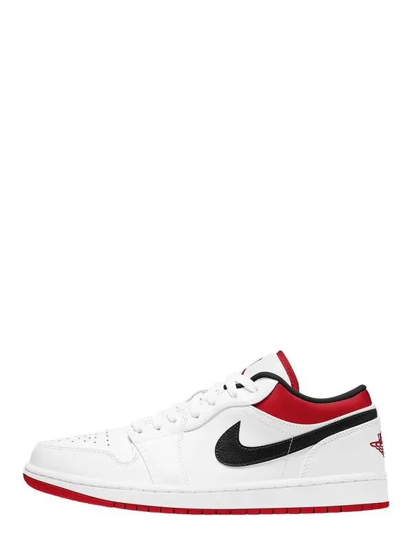 JORDAN 1 Low "white University Red - White/university Red/black