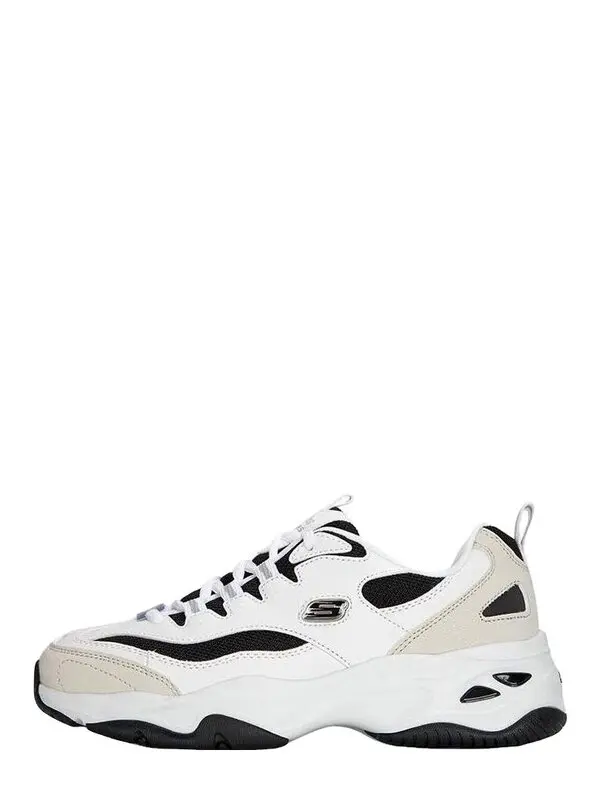 Sketchers D'lites 4.0 Low Top Sneakers - White/black