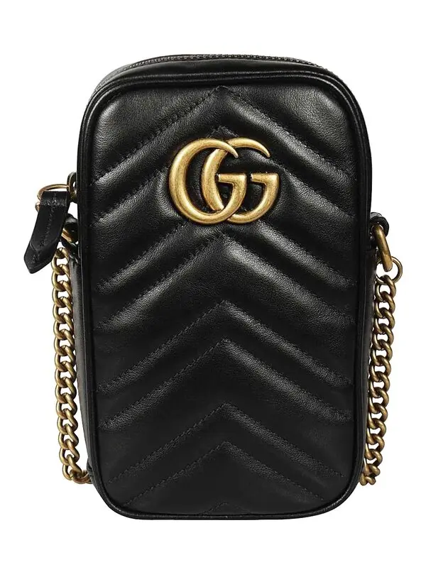 Gucci Gg Marmont Mini Shoulder Bag - Black