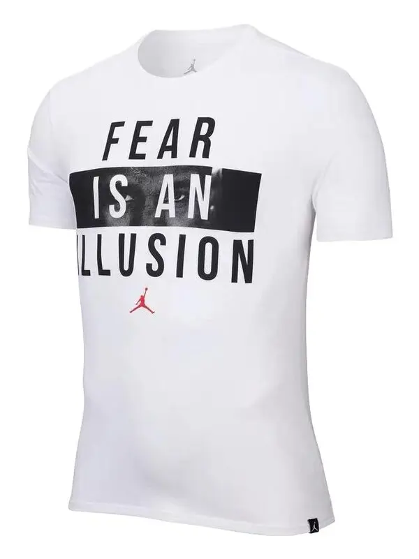 JORDAN Fear Is An Illusion Sportswear Casual T-shirt - White