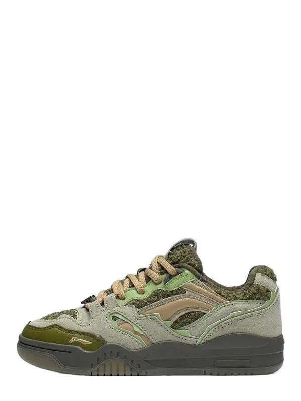 LI-NING Moon White Dream Catching" Sneakers - Green/tan
