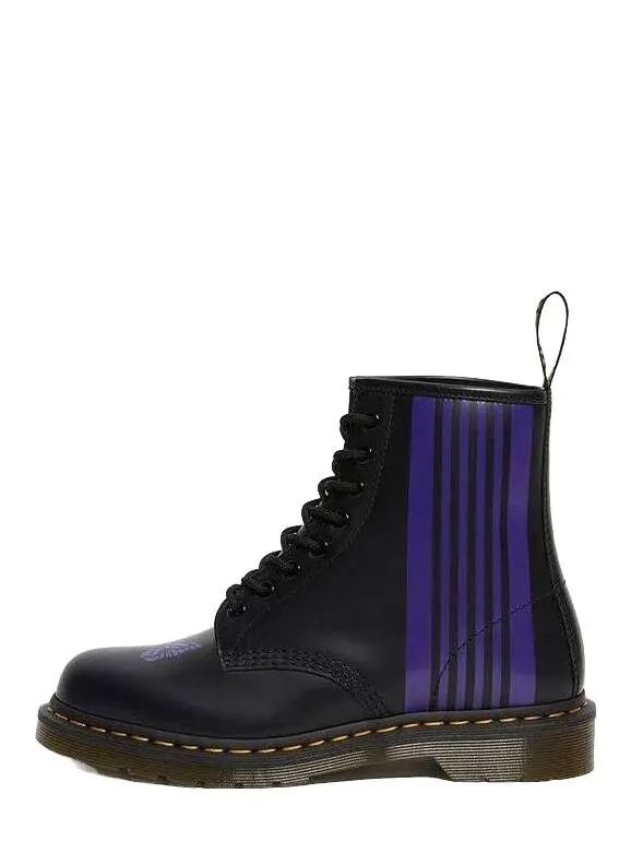 Dr. Martens Needles X 1460 Remastered '60th Anniversary' Boots - Black/purple