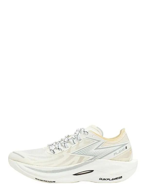 361 DEGREES X Qu!k Foam Flying Flame 2 Sneakers - Beige/white