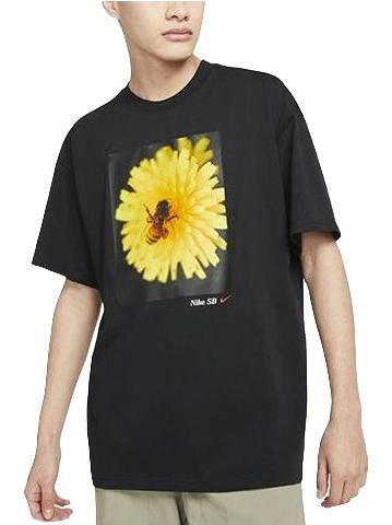 Nike Skateboard Daisy-print Crew Neck - Black