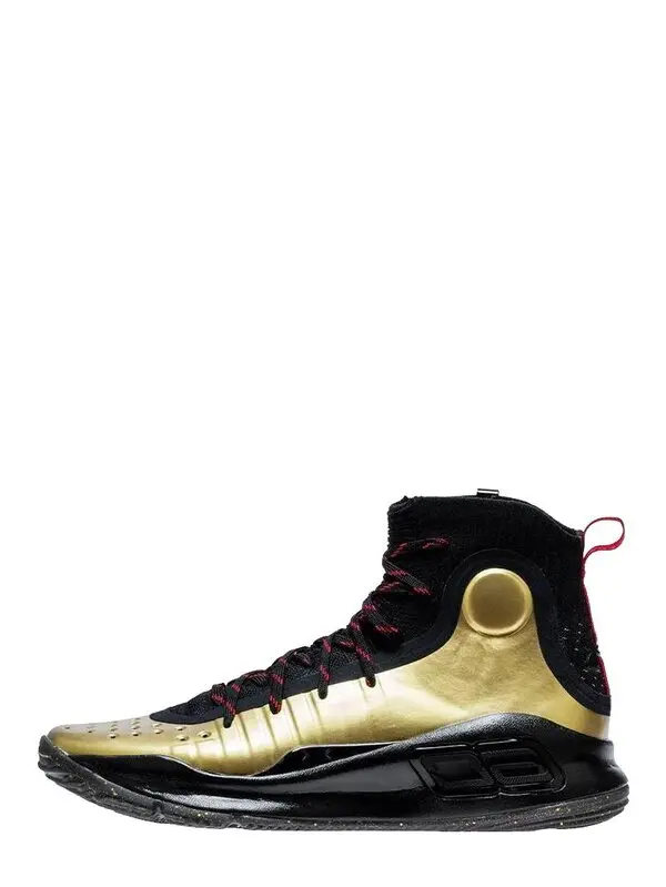 Under Armour Curry 4 "shoe Palace 25th Anniversary" High-top Basketball Sneakers - Black/gold-red