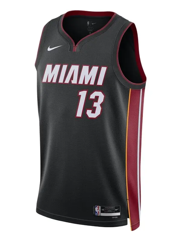 Nike Dri-fit Nba Miami Heat Bam Adebayo Icon Edition 2022/23 Swingman Jersey - None