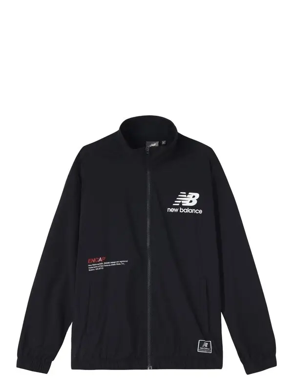 NEW BALANCE Zip-up Cargo Jacket - Black/white