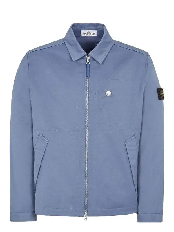 Stone Island Zip-up Jacket - Mid Blue