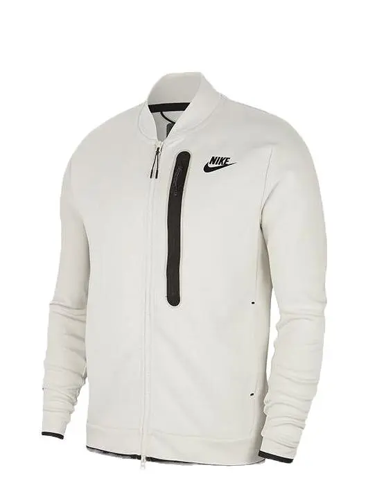 Nike Tech Fleece Stand Collar Zip-up Jacket - White