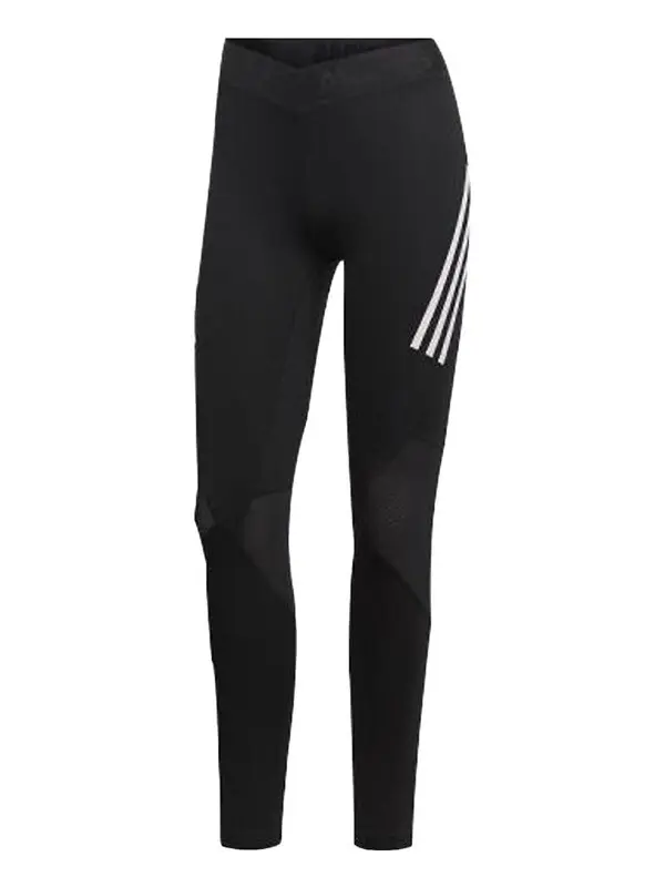Adidas Alphaskin Sport 3 Stripes Long Tights - Black