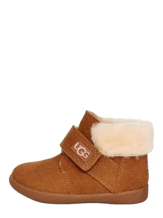 UGG Nolen Turn Fur Short Boots - Brown