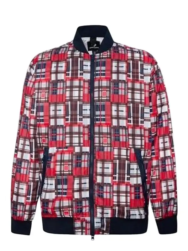 CONVERSE Printed Utility Bomber Jacket - Red/white