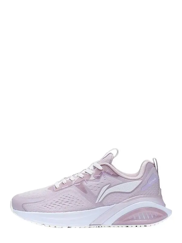 LI-NING Retro Running Sneakers - Pink/purple/white