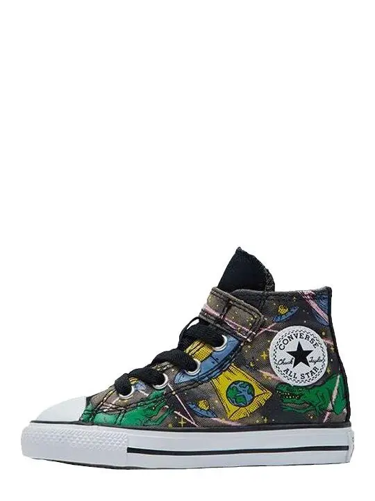 CONVERSE Chuck Taylor All Star Interstellar Dinos Hook And Loop High Top Sneakers - Graybrown