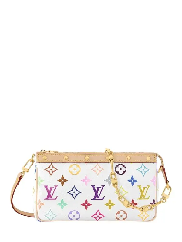 LOUIS VUITTON X Takashi Murakami Pochette Accessoires - White Multicolored