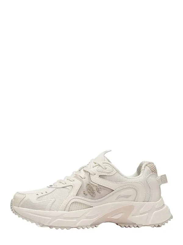 LI-NING Casual Lightweight Low-top Sneakers - White/beige