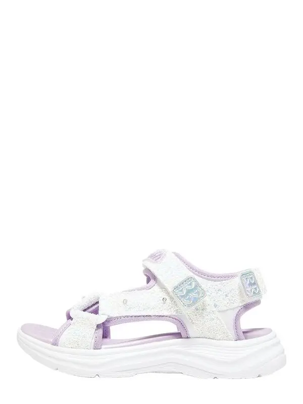 Sketchers Glimmer Kicks Sandals - White/purple