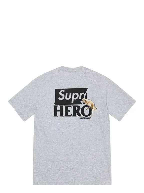 Supreme Ss22 Week 17 Antihero Dog Tee Puppy Alphabet Logo Printing Round Neck Short Sleeve - Multi-color