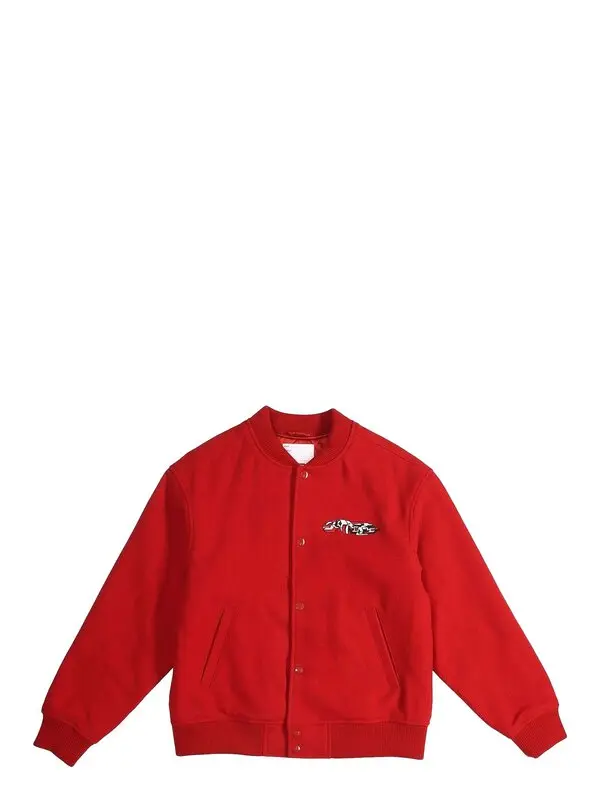 Supreme Delta Logo Varsity Jacket - Red