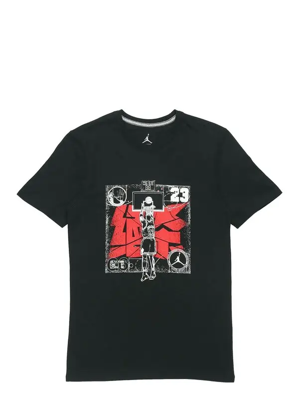 JORDAN Last Shot Aj14 Round Neck Short Sleeve - Black