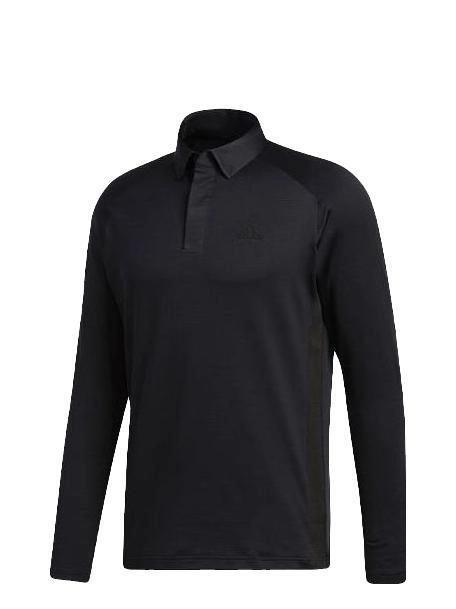 Adidas Long Sleeve Performance Polo - Black