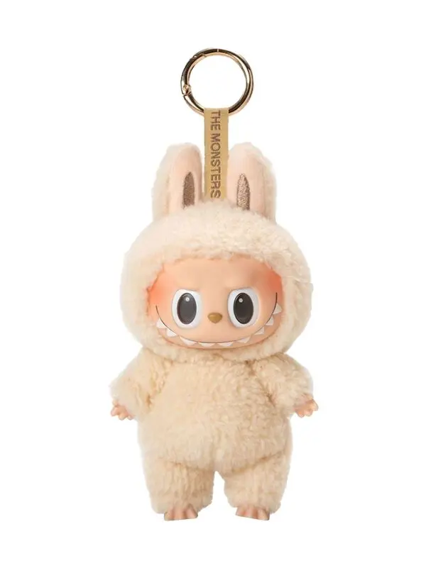 POP MART The Monsters Labubu 1.0 Tasty Macarons Pendant 'soymilk - Beige