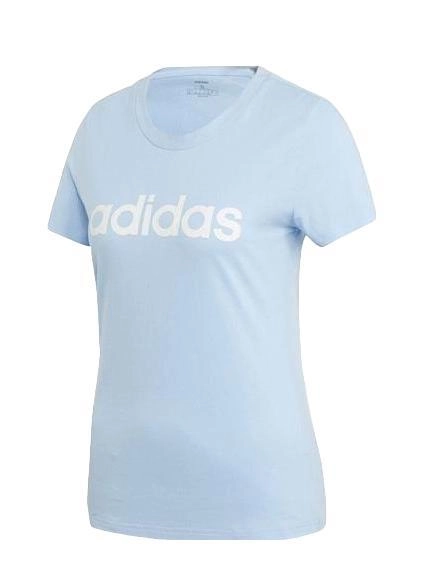 Adidas Short Sleeve T-shirt With Logo - Light Blue