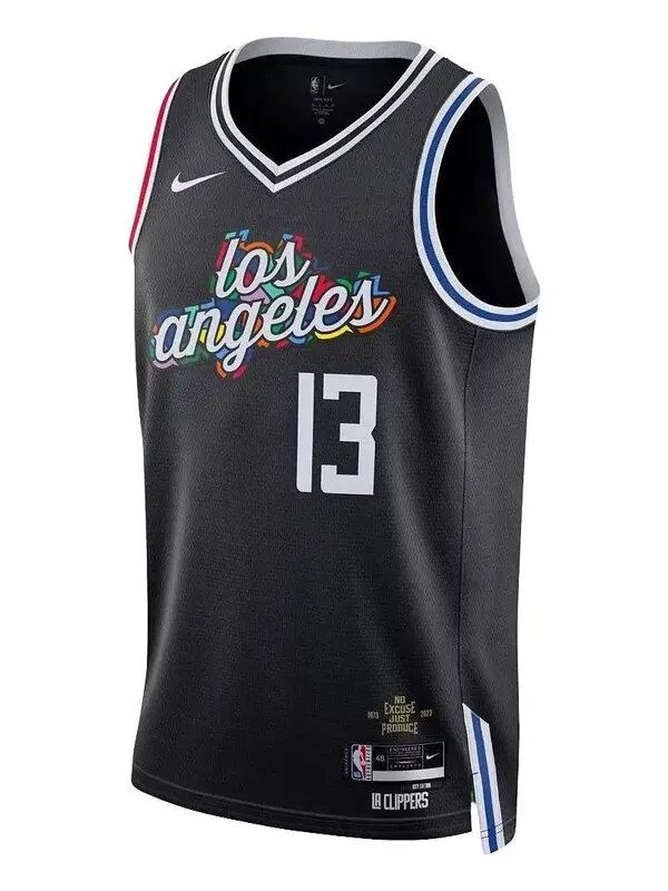 Nike Paul George 13 La Clippers 22-23 Jersey - Black/multi-color