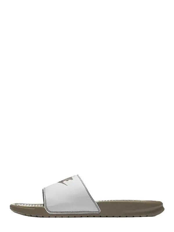 Nike Benassi Jdi Slides - Brown/white/black