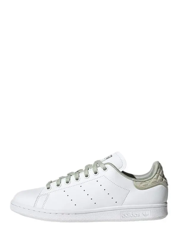 Adidas Stan Smith Matte Silver Quilted Sneakers - White
