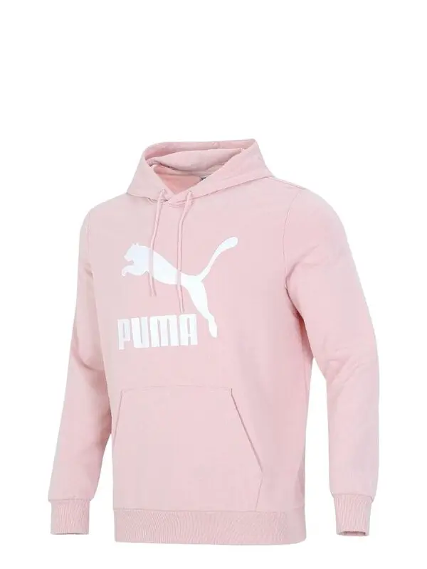 PUMA Classics Logo Printing Pullover Sports Red - Pink