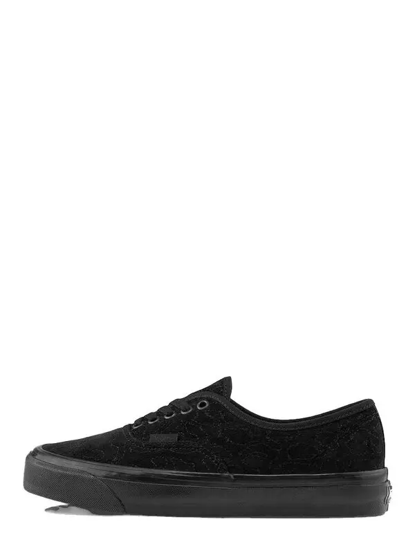 VANS Og Authentic Lx Velvet Embroidery Leopard Sneakers - Black