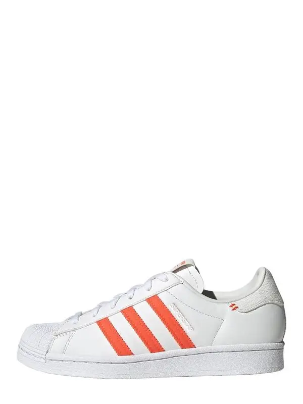 Adidas Originals Superstar Sneakers - White/orange