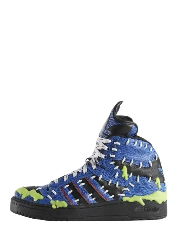 Adidas Originals Jeremy Scott High Top Sneakers - Blue/black