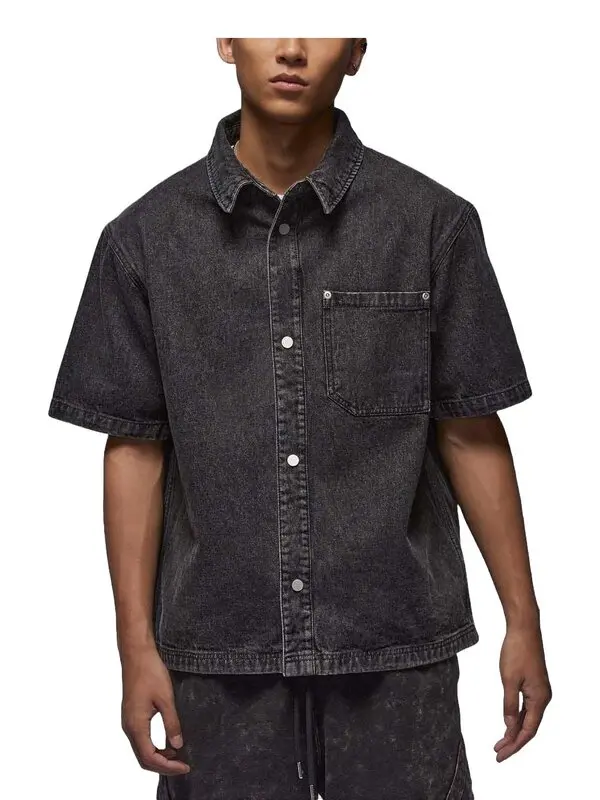 JORDAN Denim Shirt Asia Sizing - Washed Black