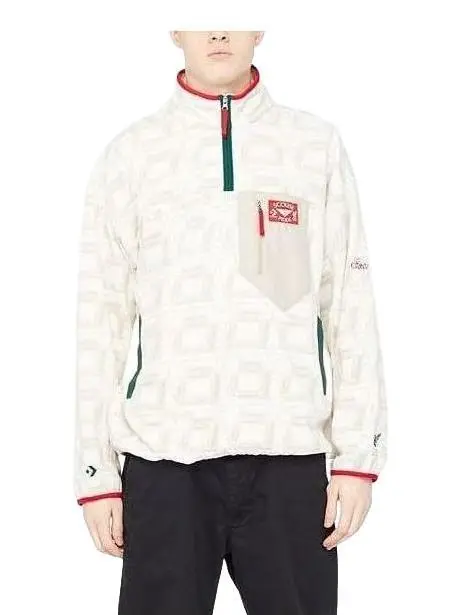 CONVERSE X Lfc Popover Fleece Sweatshirt - Beige/red/green