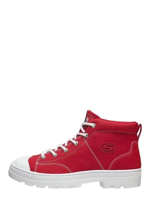 Sketchers Roadies High Gang Canvas Shoes - Red