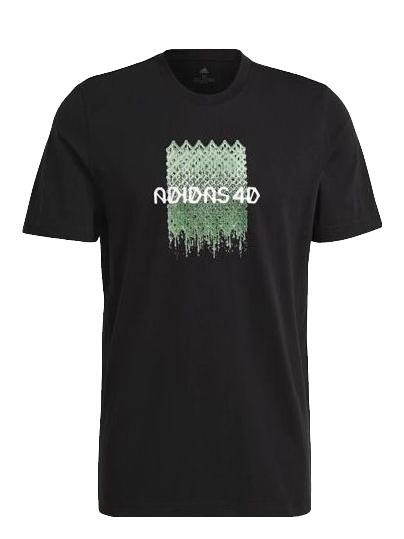 Adidas 4d Gpx Tee M Casual Sports Round Neck Short Sleeve - Black