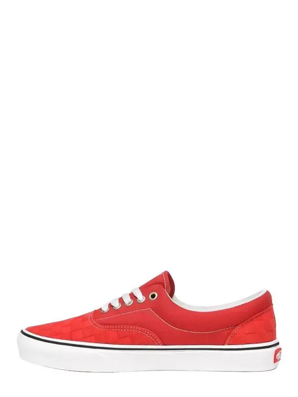 VANS Era 'deboss Checkerboard' Sneakers - Red